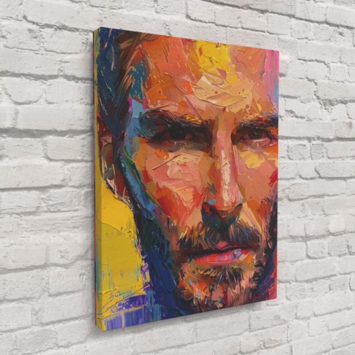Rock Legend Wall Art – Sting Portrait Paintings, Music Icon Canvas ...