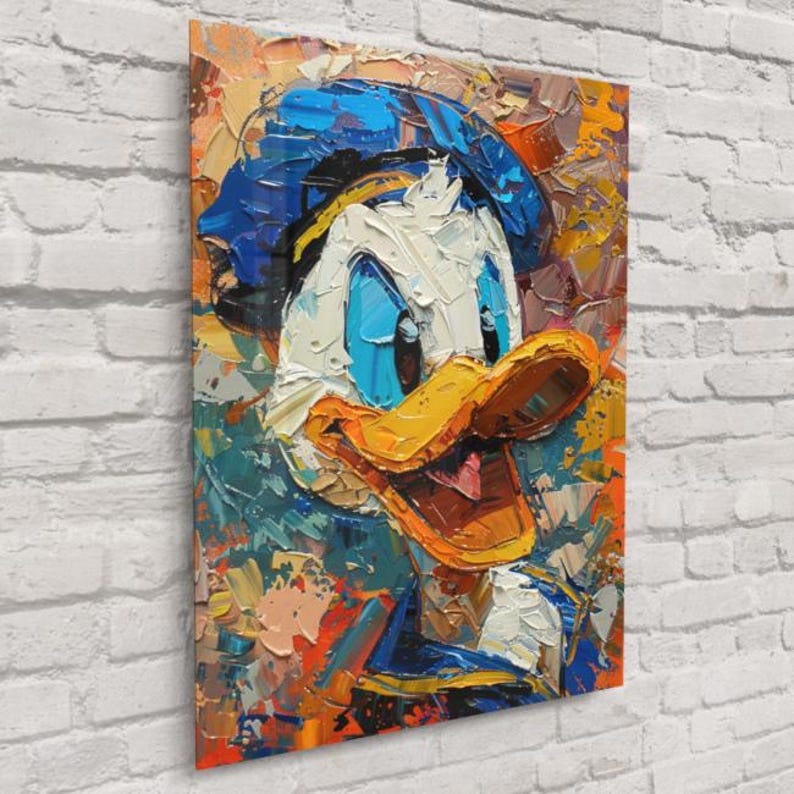 Donald Duck Pop Art Print – Iconic Cartoon Character Portrait, Fun ...