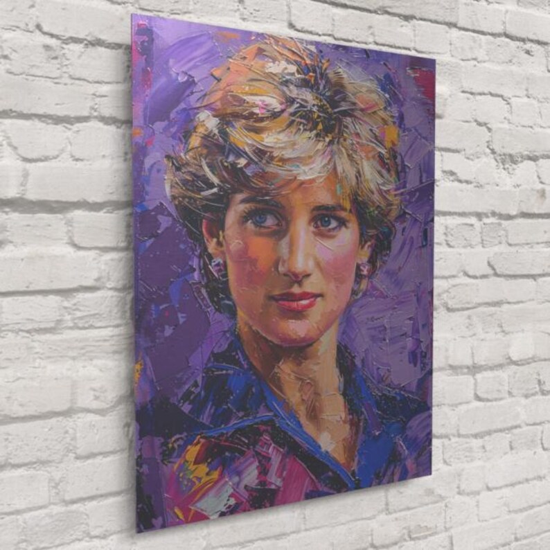 Princess Diana Pop Art Print – Vintage Royal Icon Wall Art, Beloved ...