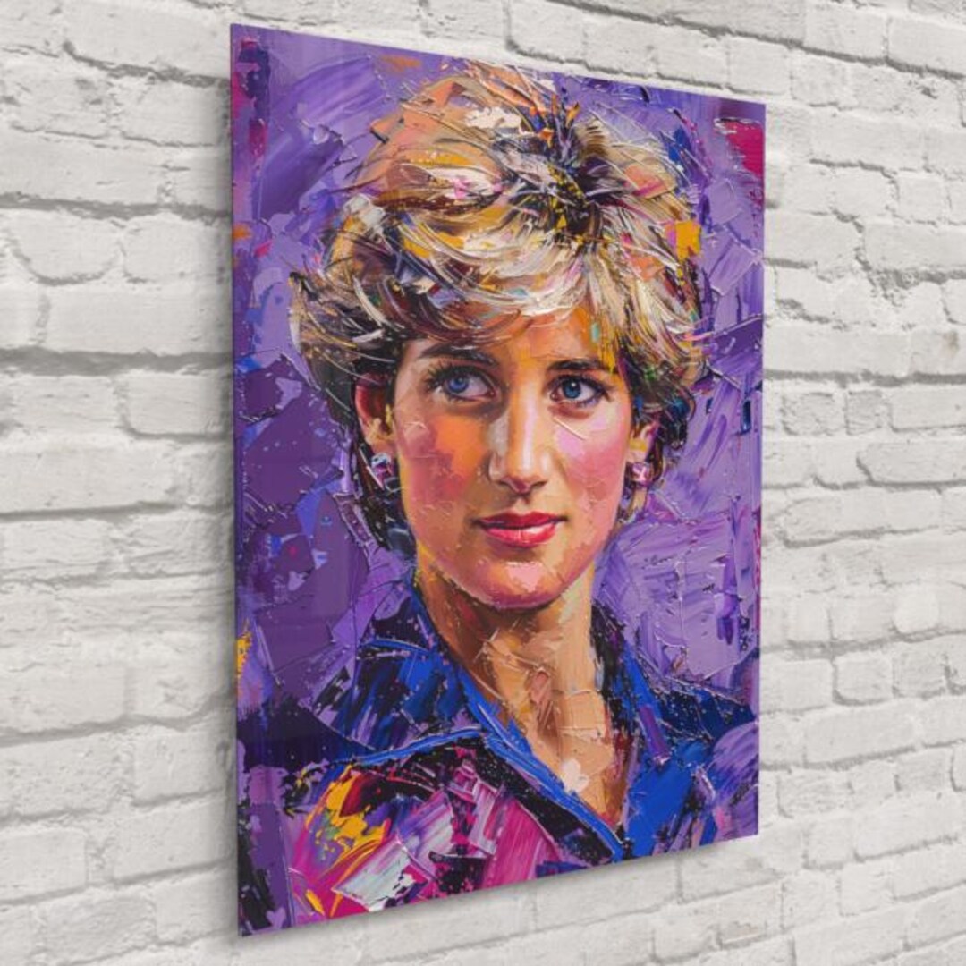 Princess Diana Pop Art Print – Vintage Royal Icon Wall Art, Beloved ...