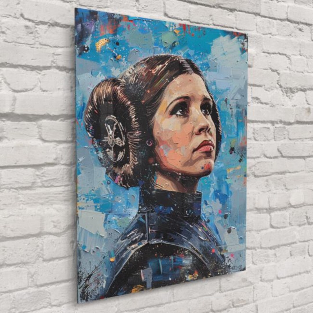 Princess Leia Pop Art Print – Sci-fi Icon Wall Art, Star Wars Legend ...