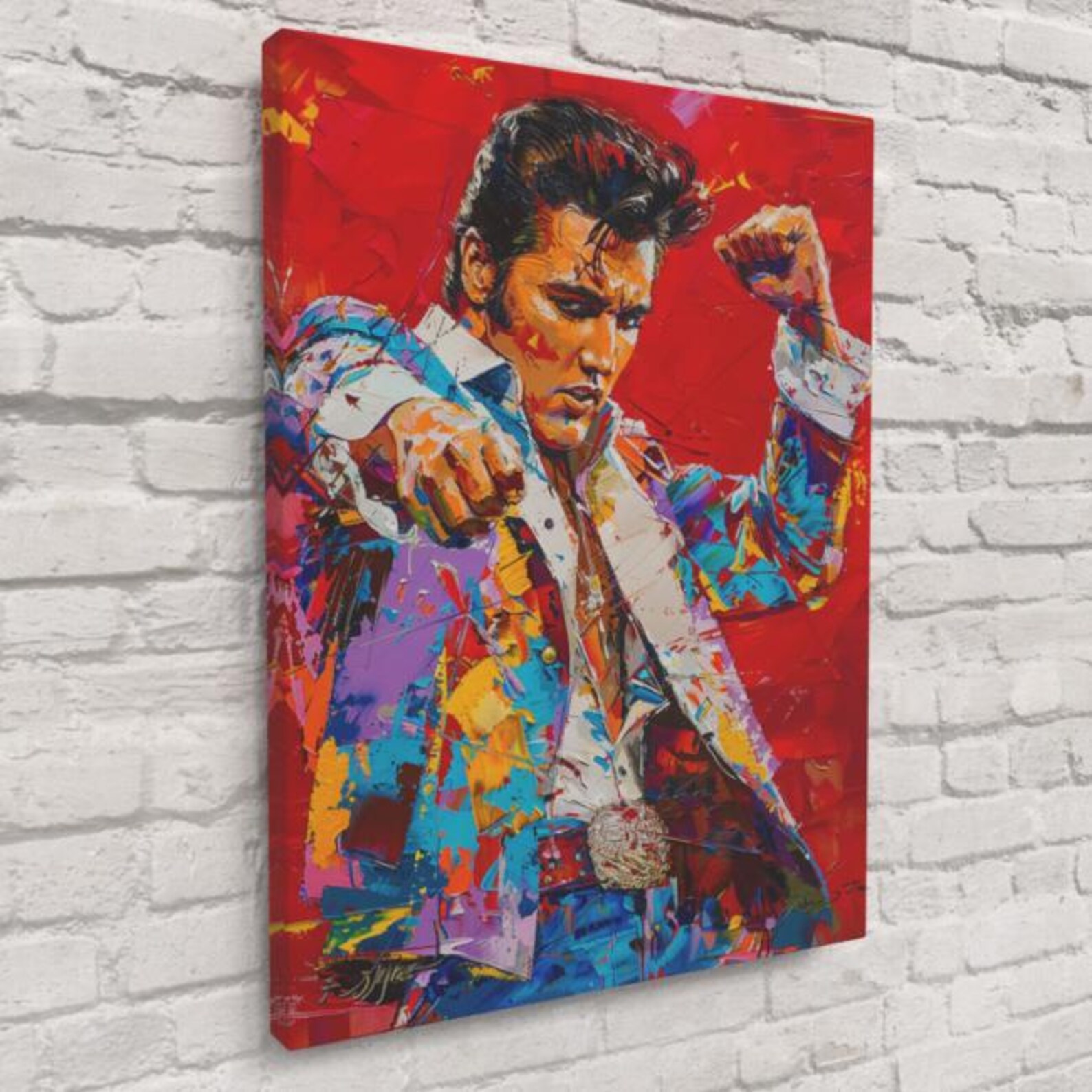 Dancing Elvis Pop Art Print – Legendary Rock ’n’ Roll Icon Portrait ...