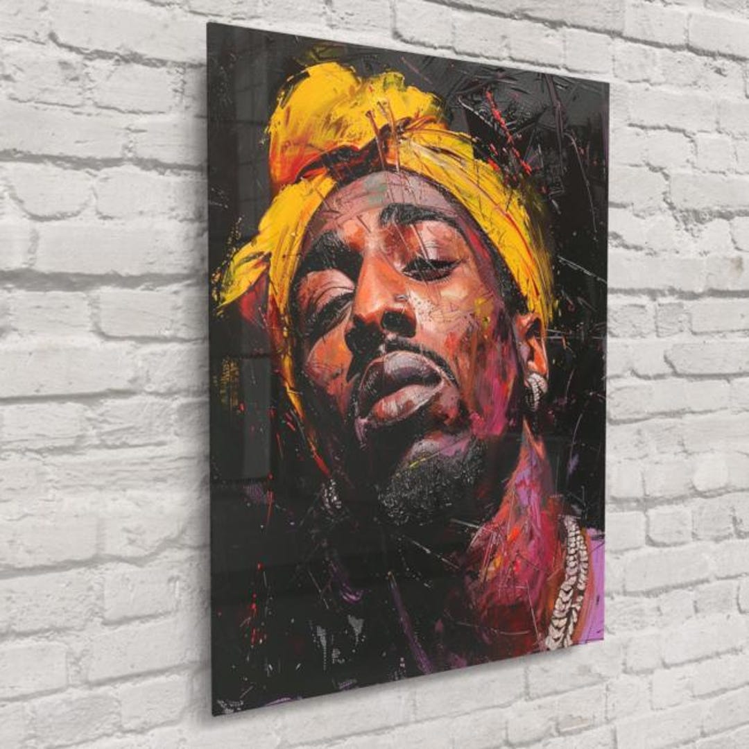 Tupac Pop Art Print – Vintage Hip-hop Legend Wall Art, Rap Icon Decor ...