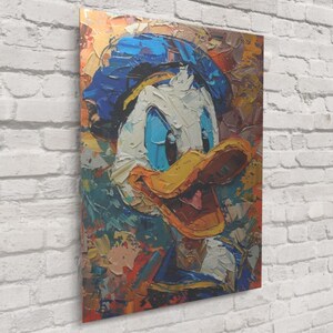 Donald Duck Pop Art Print – Iconic Cartoon Character Portrait, Fun ...