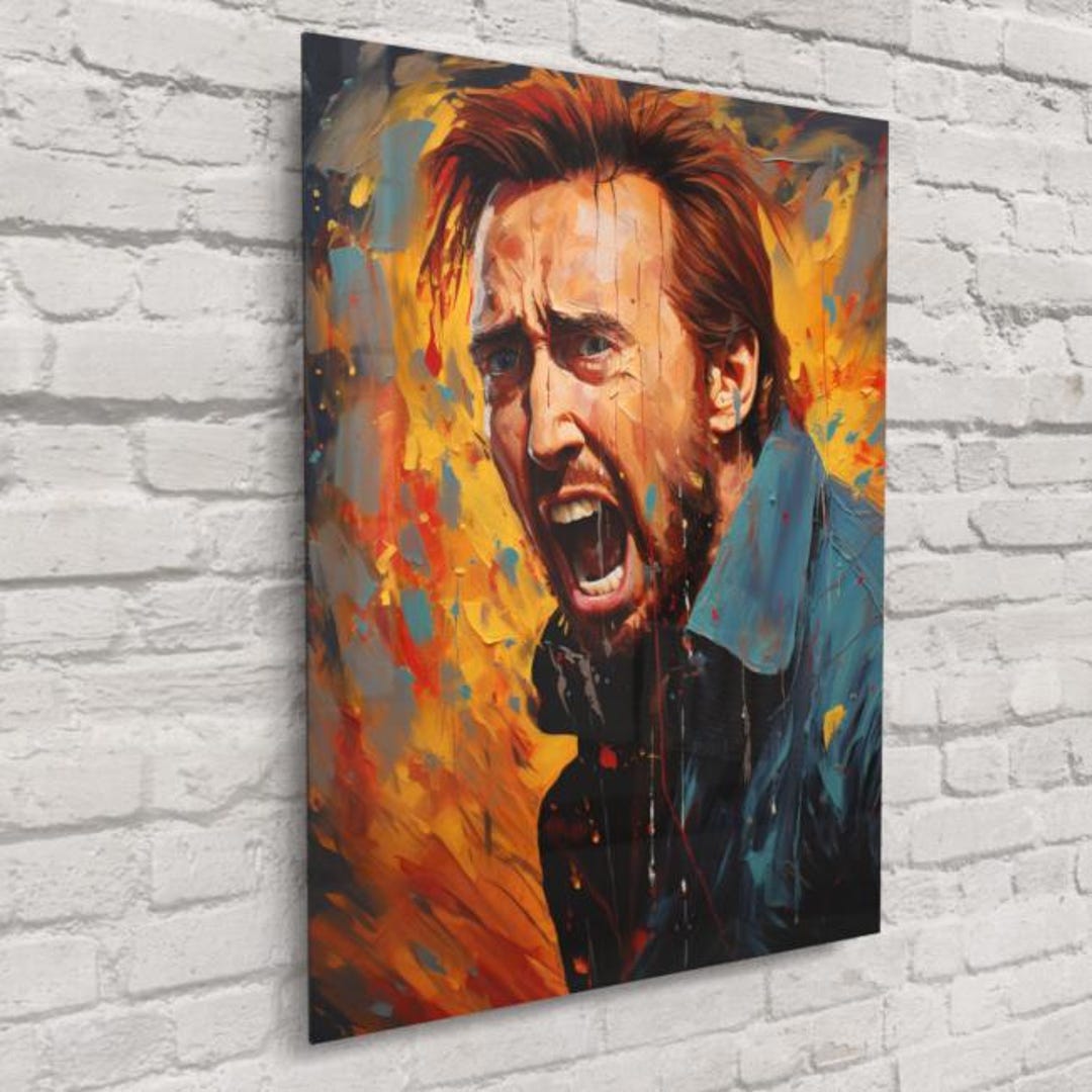 Nicolas Cage Pop Art Print – Vintage Hollywood Wall Art, Film Icon ...