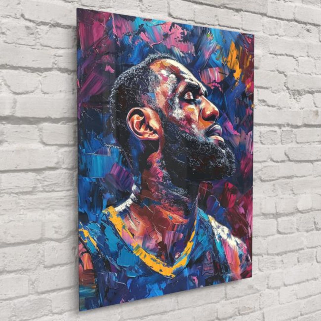 Lebron James Abstract Portrait – Bold Contemporary NBA Legend Art ...