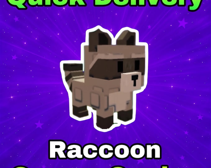 Raccoon | Grow A Garden - Quick Delivery - Etsy