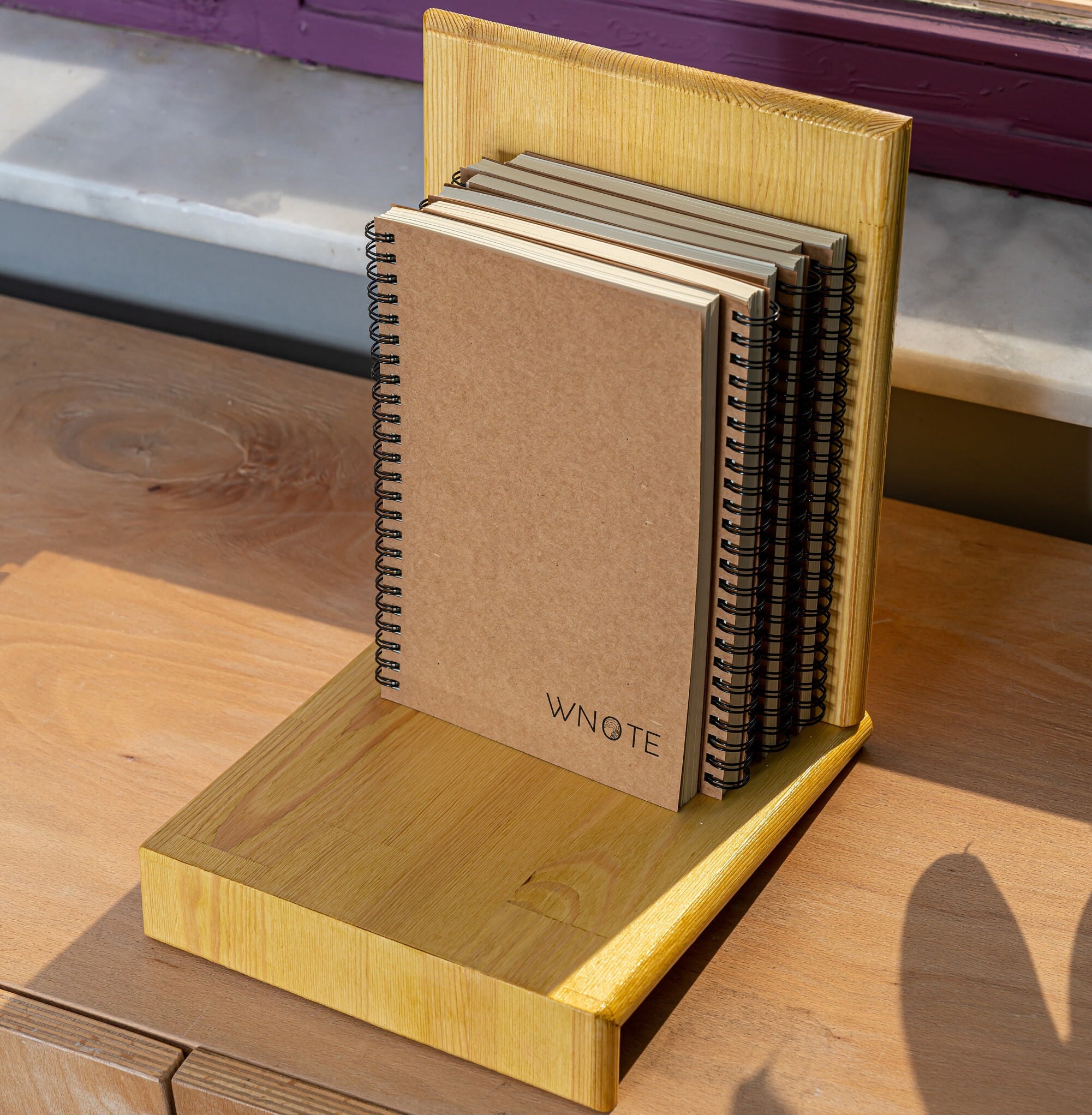 Solid Wood Bookends, Book Holder, Decorative Book Stand, Tabletop Book ...