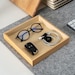 Wooden Catchall Tray Organizer, Wooden Desk Tray, Valet Tray, Office ...