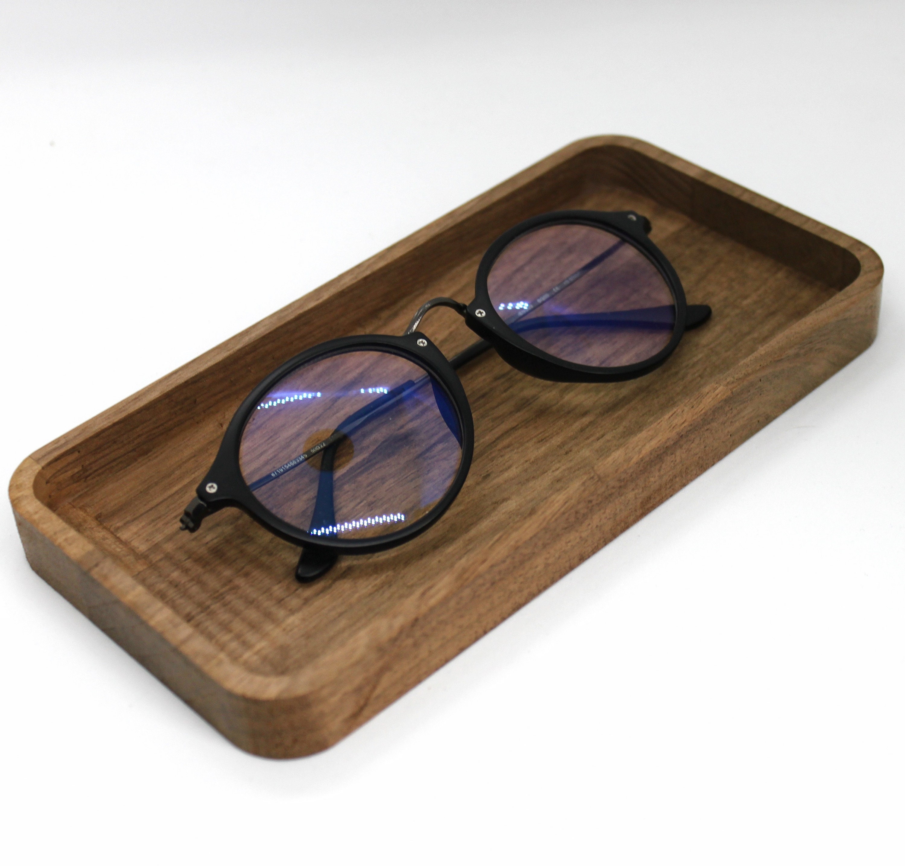 Large Wooden Tray, Catch All Tray, Desk Organization Set, Wooden Desk ...