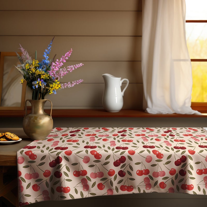 Cherry Tablecloth - Etsy