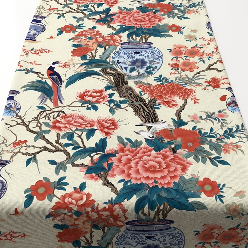 Asian Table Runner - Etsy