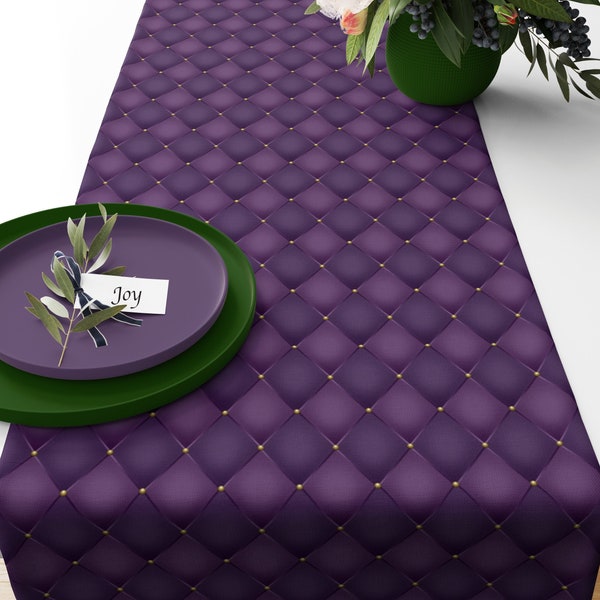 Purple Table Runner - Etsy