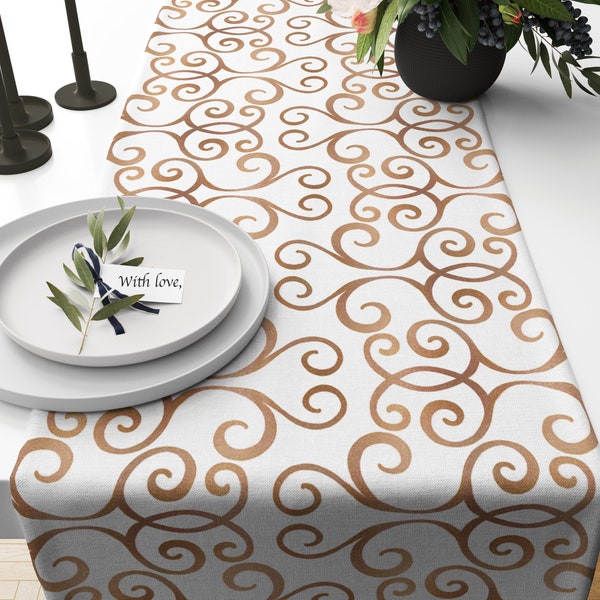 Rose Gold Table Runner - Etsy