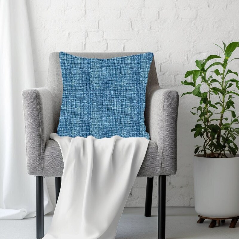 Denim Throw Pillow - Etsy