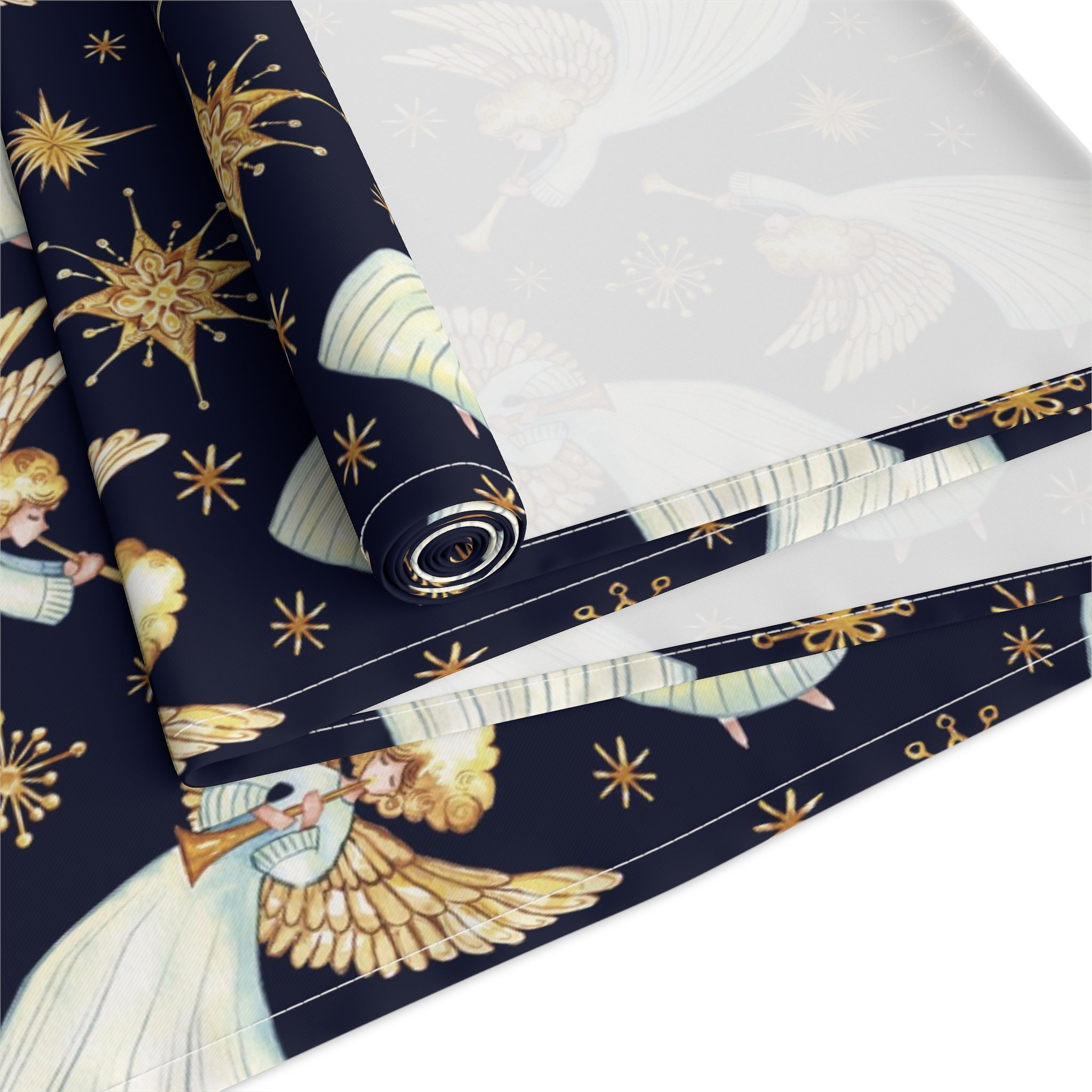 Christmas Angel Table Runner, Elegant Holiday Decor - Etsy