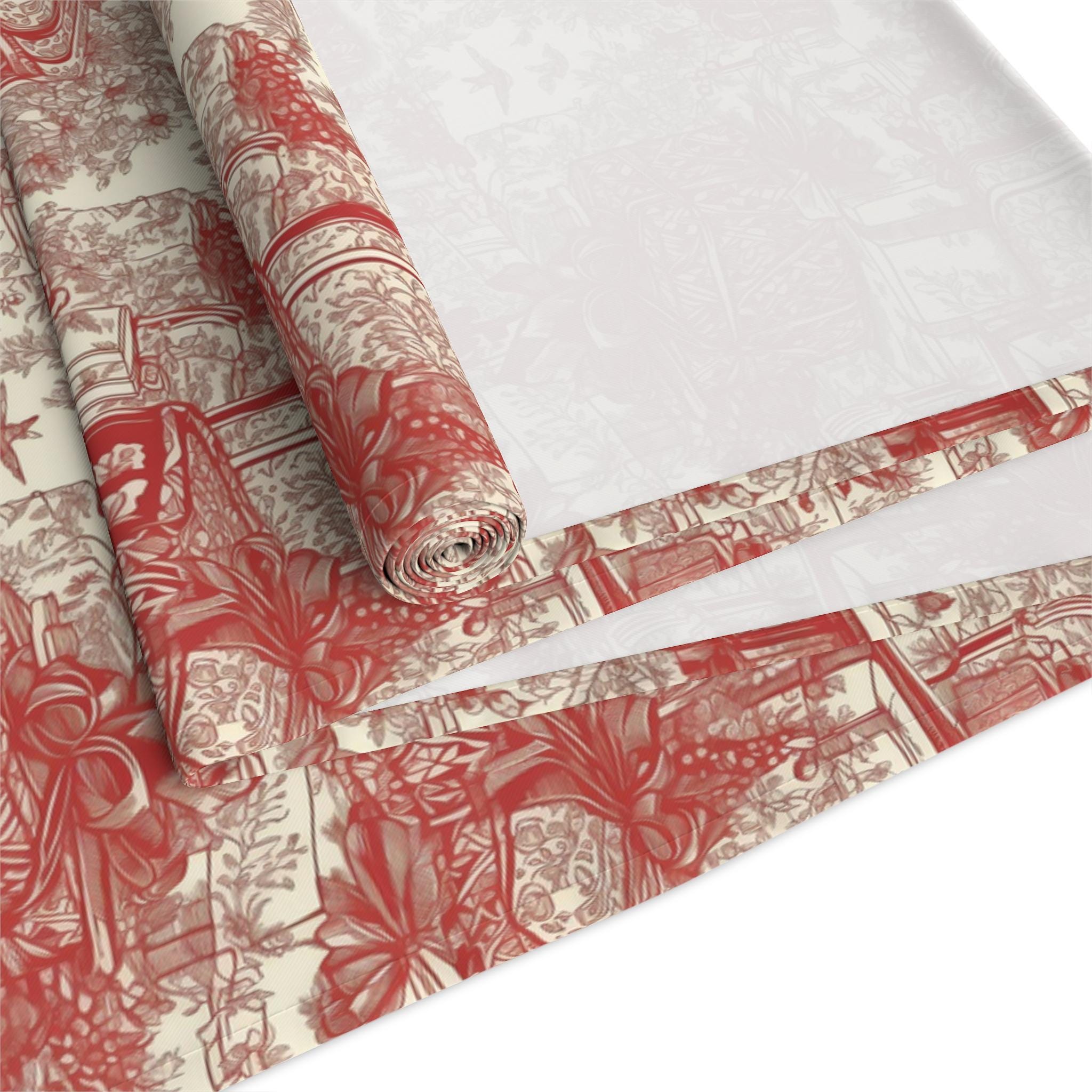 Christmas Toile Table Runner: French Country Holiday Decor - Etsy