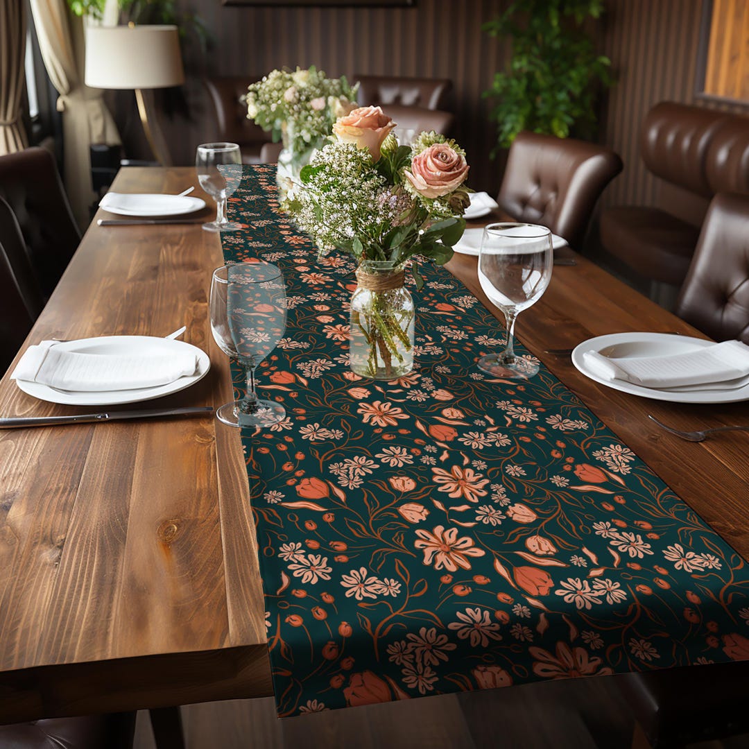 Boho Table Runner Bohemian Table Runner Fall Table Runner Boho Decor ...