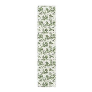 France Cottage Decor Toile Table Runner French Toile Countryside Table ...
