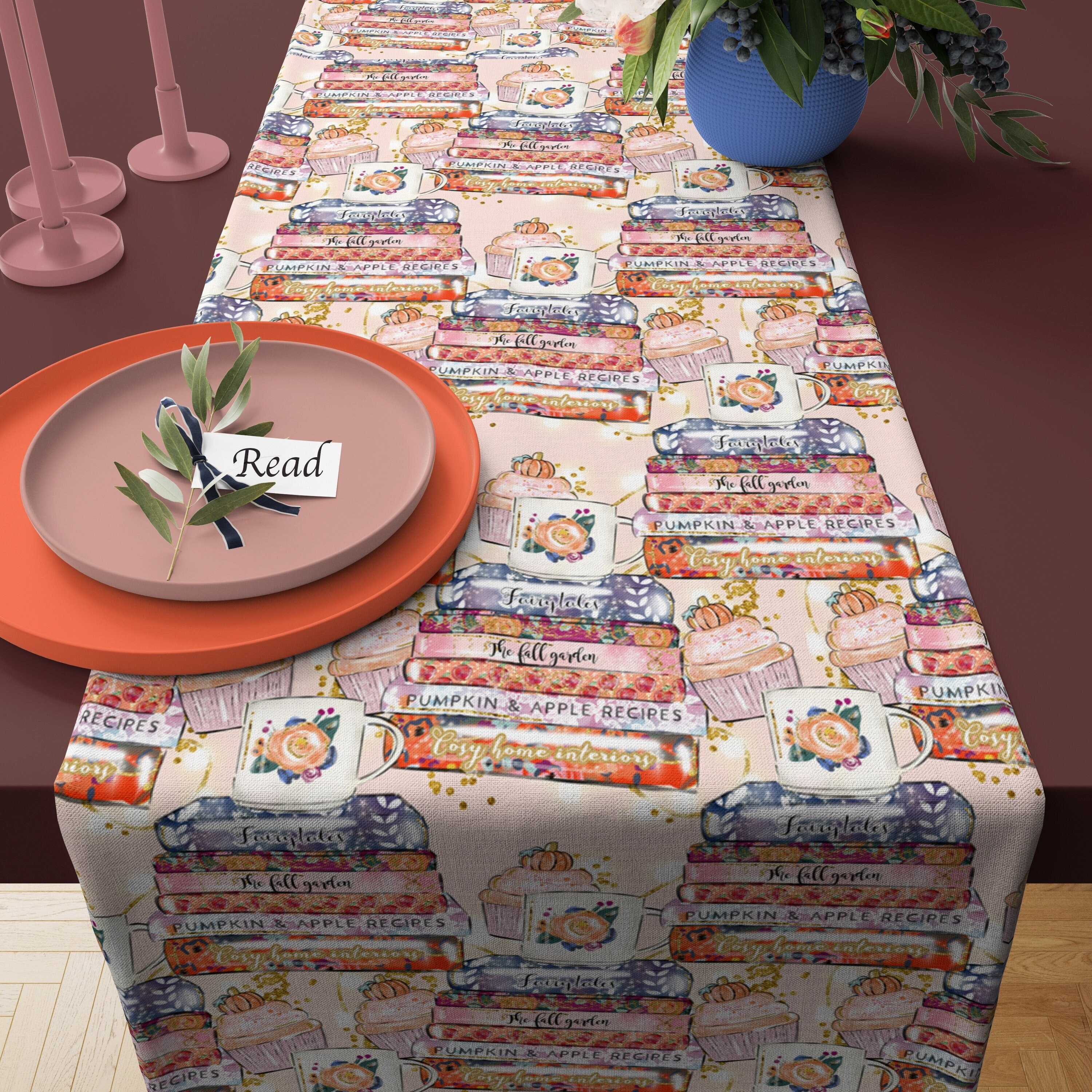 Book Themed Party Decor Reading Teacher Gift Book Club Party Decor ...