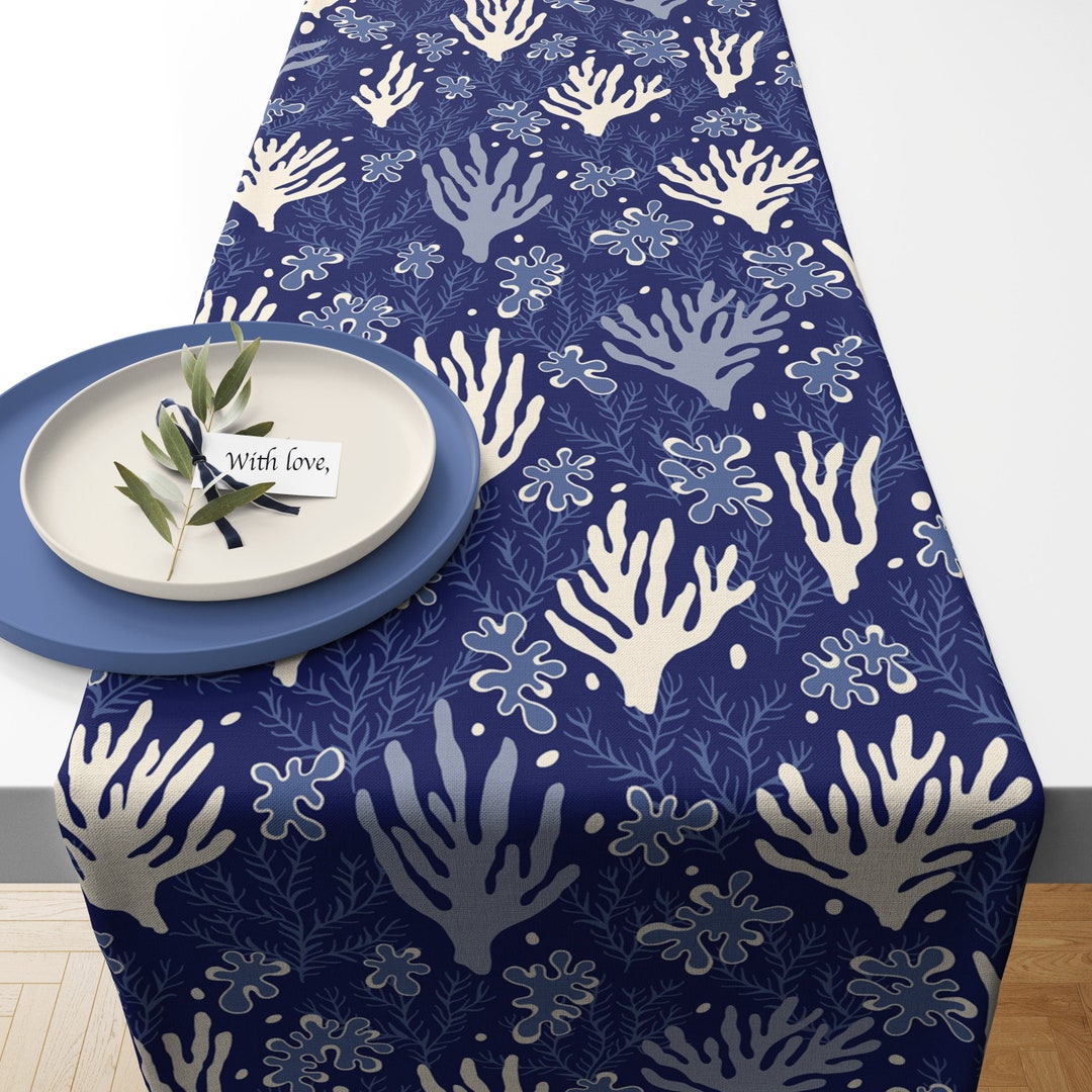 Beach House Table Runner Beach Coastal Table Runner Coastal Table ...