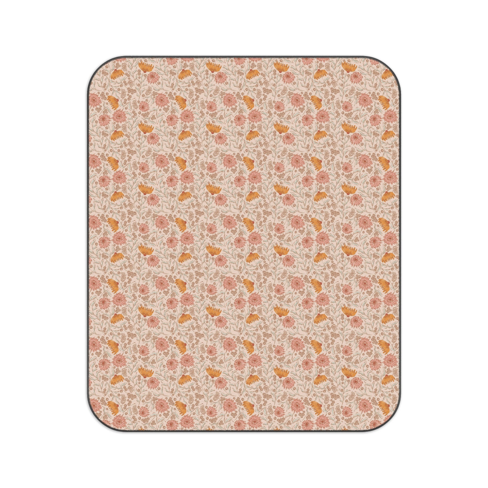 Boho Picnic Blanket Floral Picnic Blanket Pink Cute Picnic Blanket Pink ...