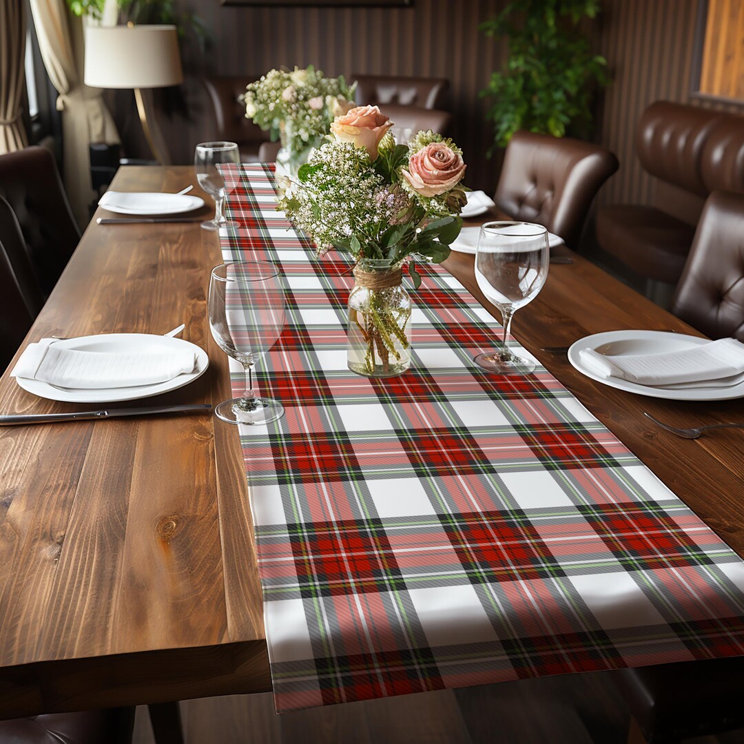 Tartan Plaid Table Runner Plaid Table Runner Tartan Table Runner Tartan ...