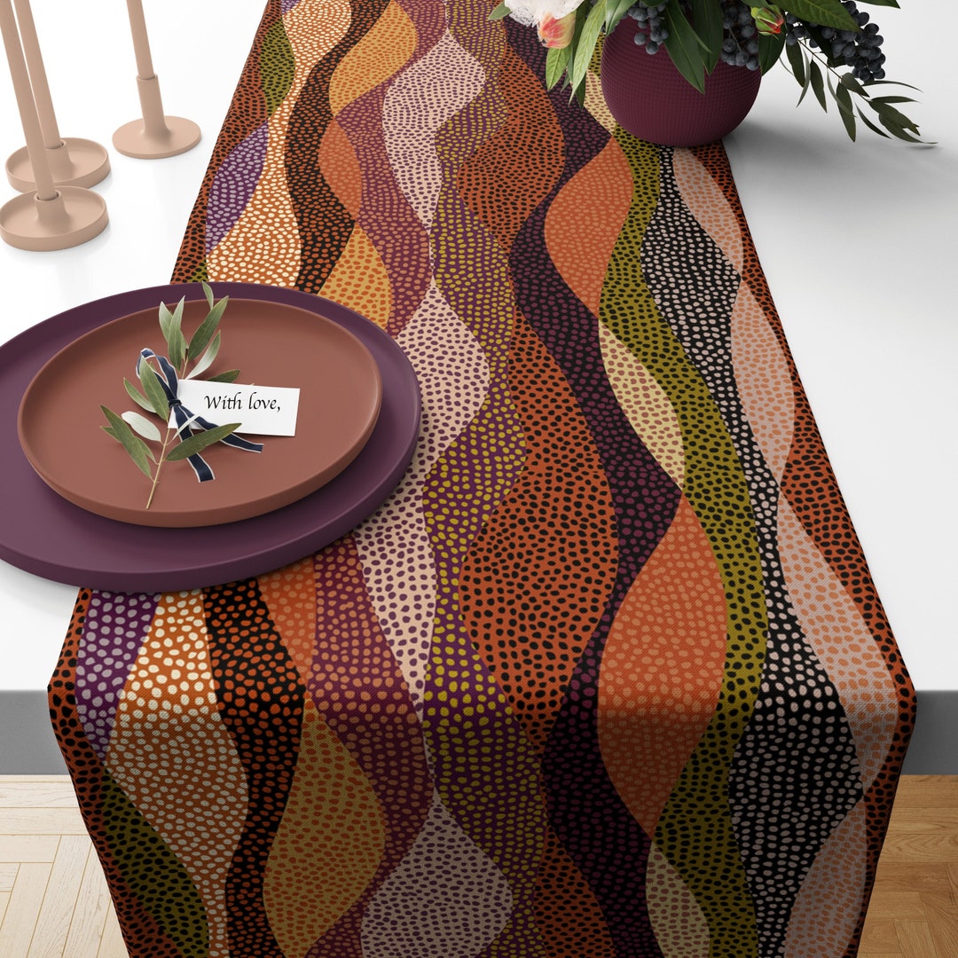 Afrocentric Table Runner | Colorful Patterned African Decor - Etsy