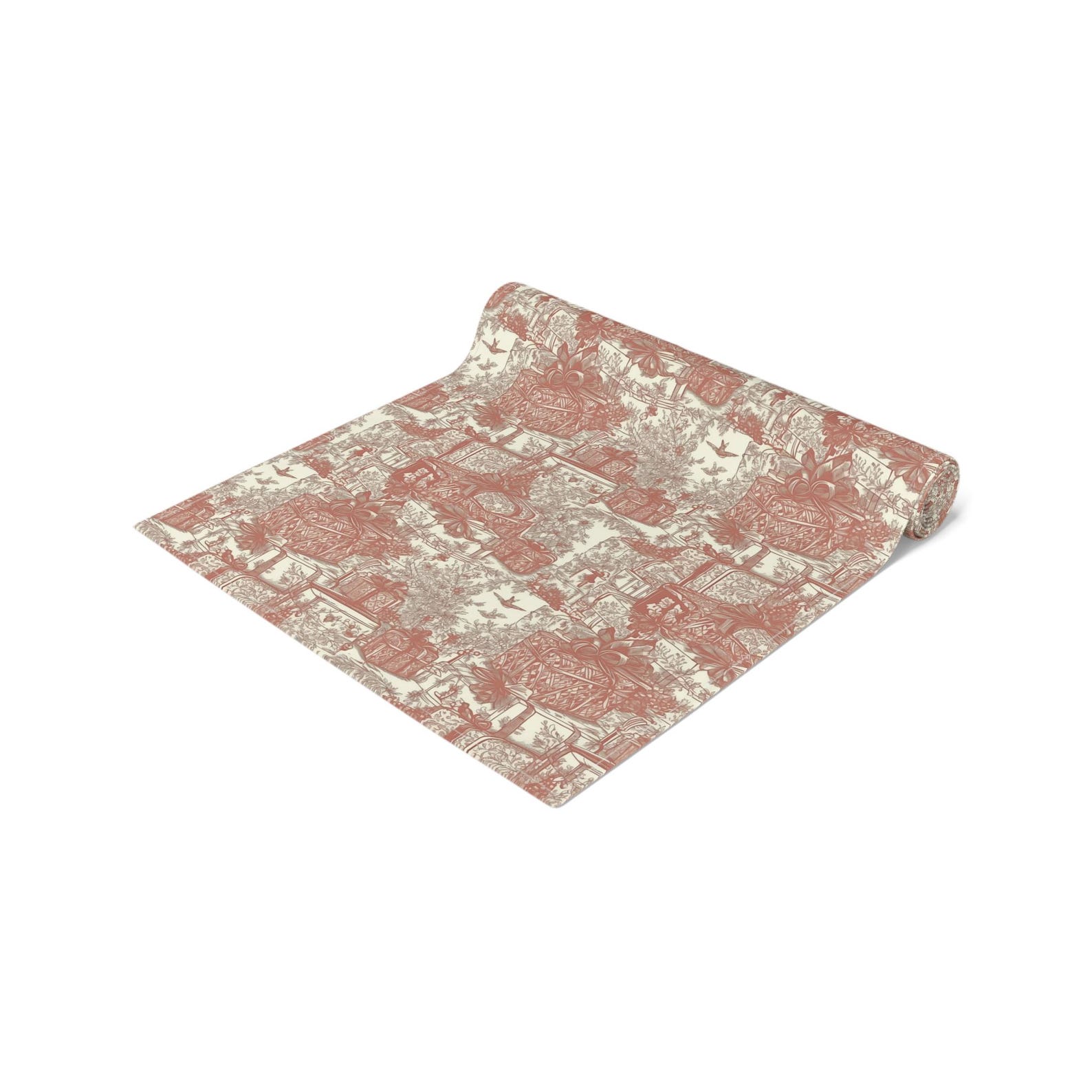 Christmas Toile Table Runner: French Country Holiday Decor - Etsy