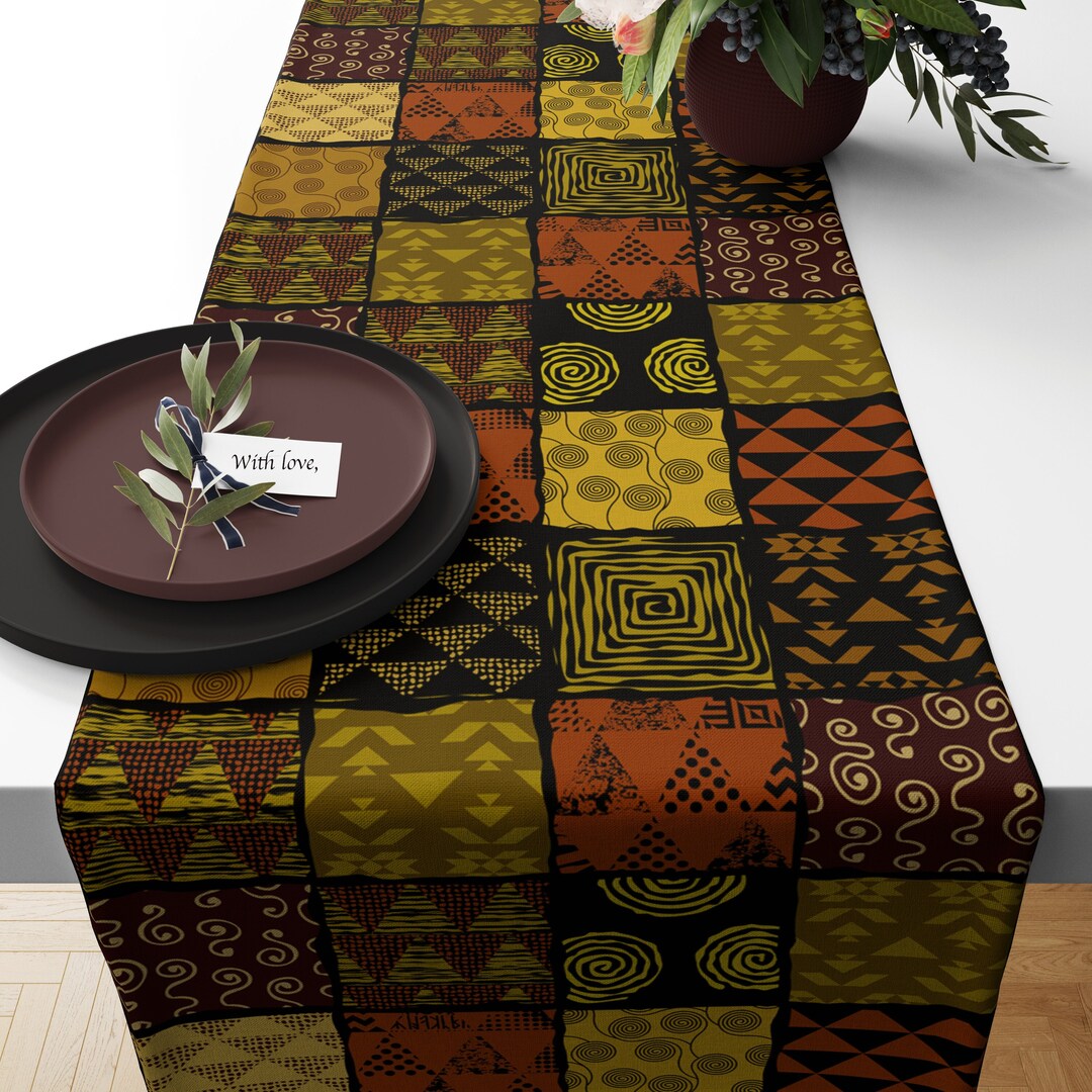 African Table Runner African Decor African Runner Tribal Table Runner ...