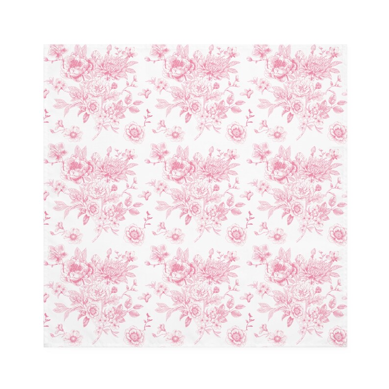 Pink French Toile Countryside Napkins French Toile Country Napkins ...