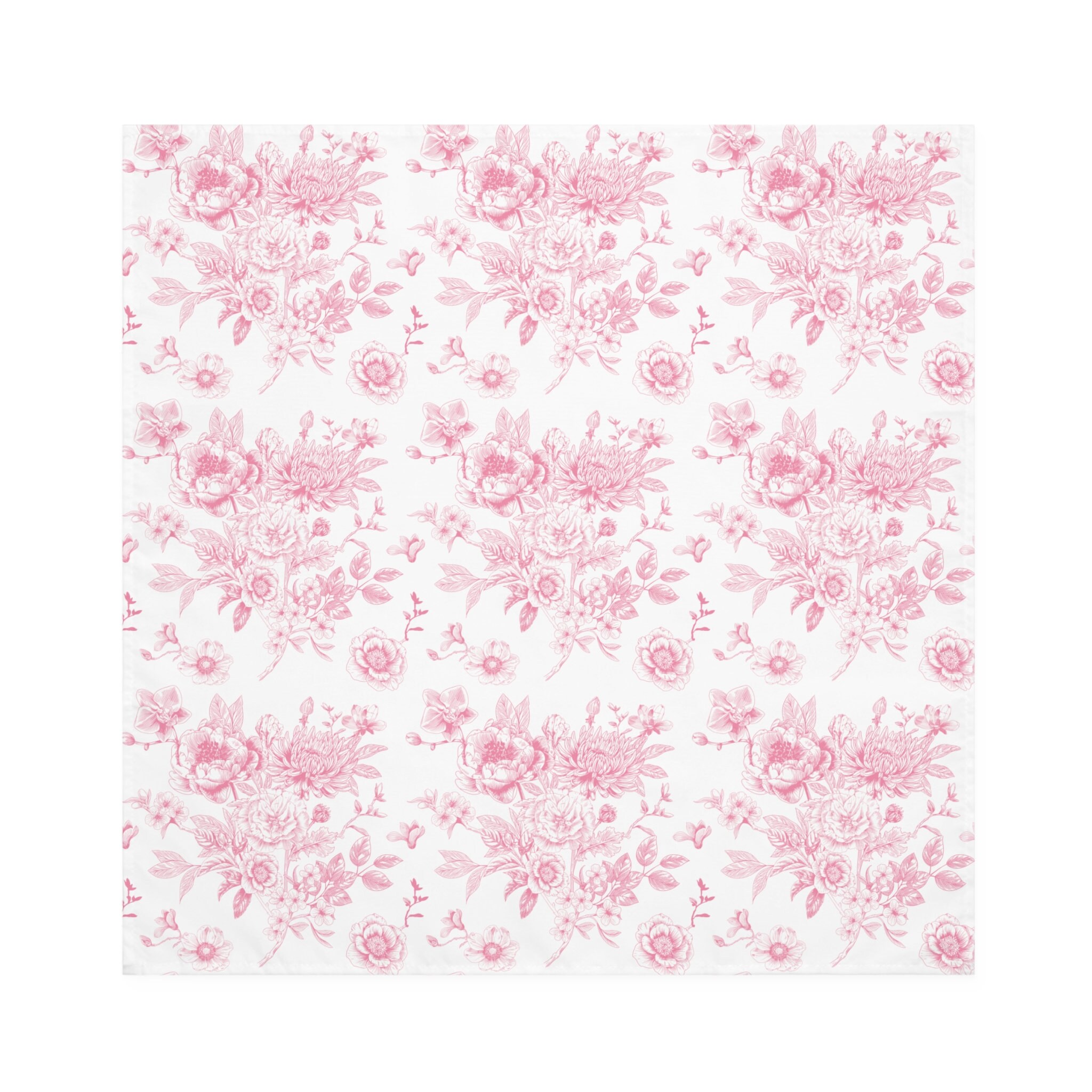 Pink French Toile Countryside Napkins French Toile Country Napkins ...