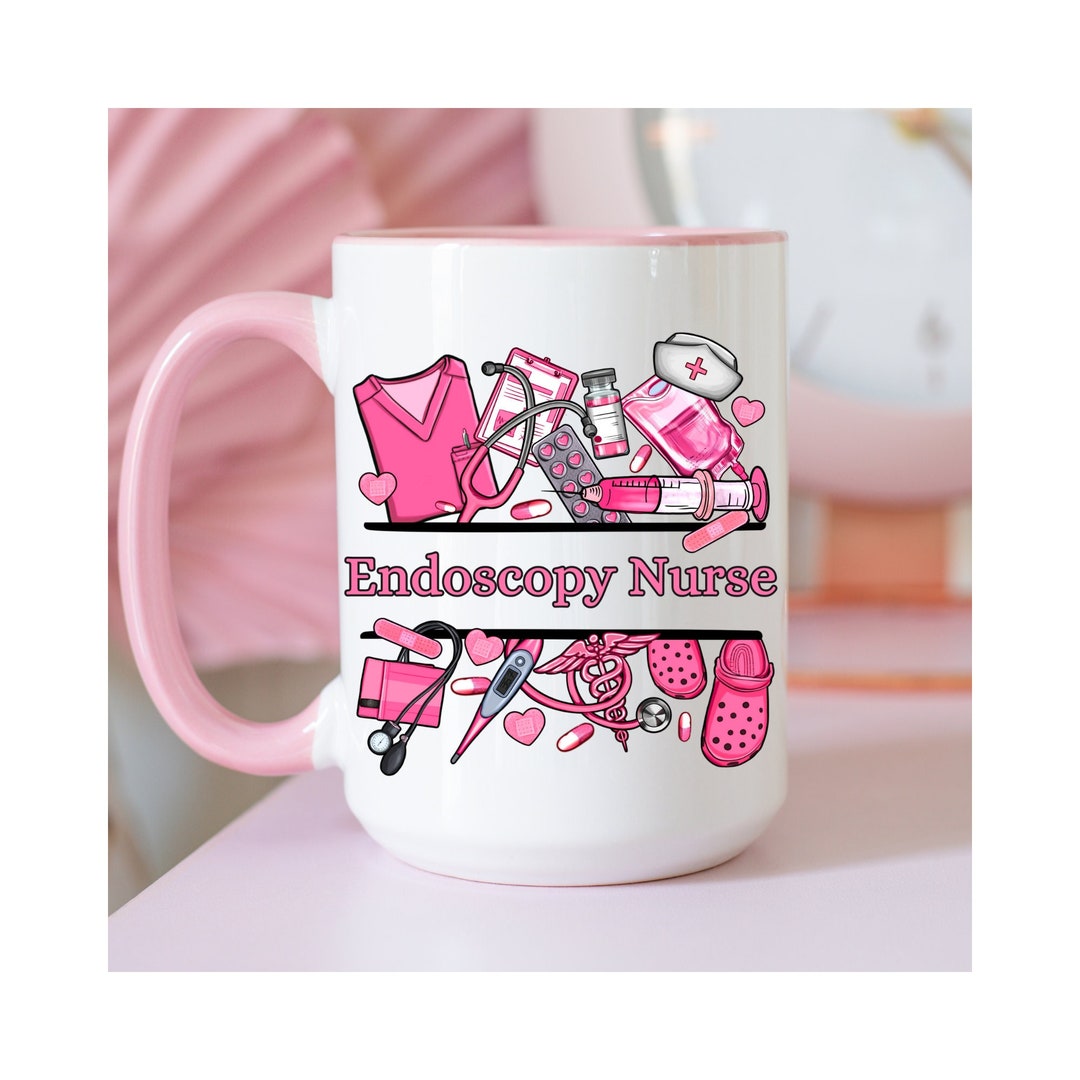 Pink Nurse Mug Custom Nurse Gift Personalized Nurse Gift Idea GI Nurse ...
