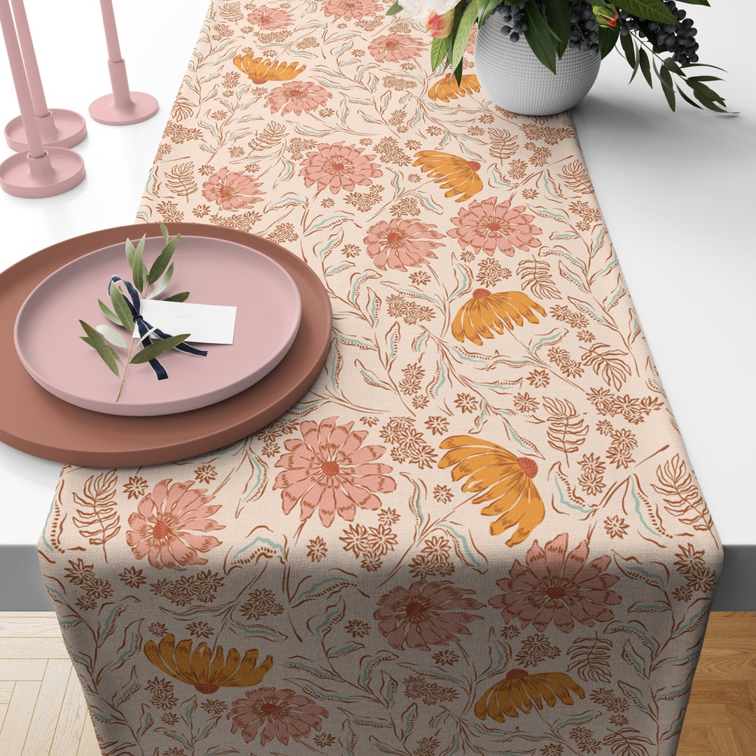 Boho Table Runner Fall Table Runner Boho Decor Boho Home Decor Fall ...