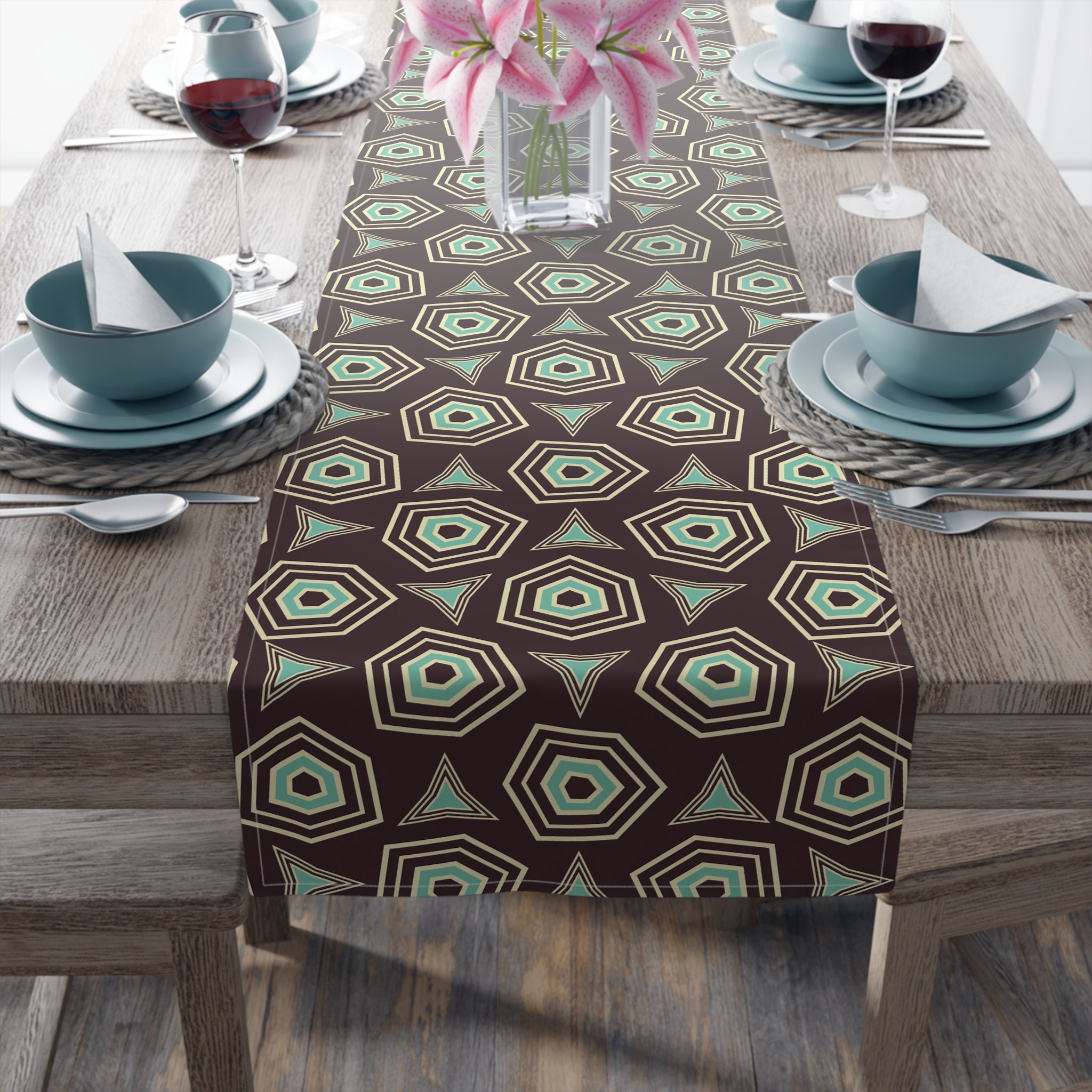 Mid Century Modern Table Runner Mid Century Modern Decoration Mid ...
