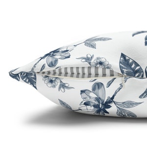 Blue White Toile Pillow Cover Blue White Toile Pillowcase Toile Throw ...