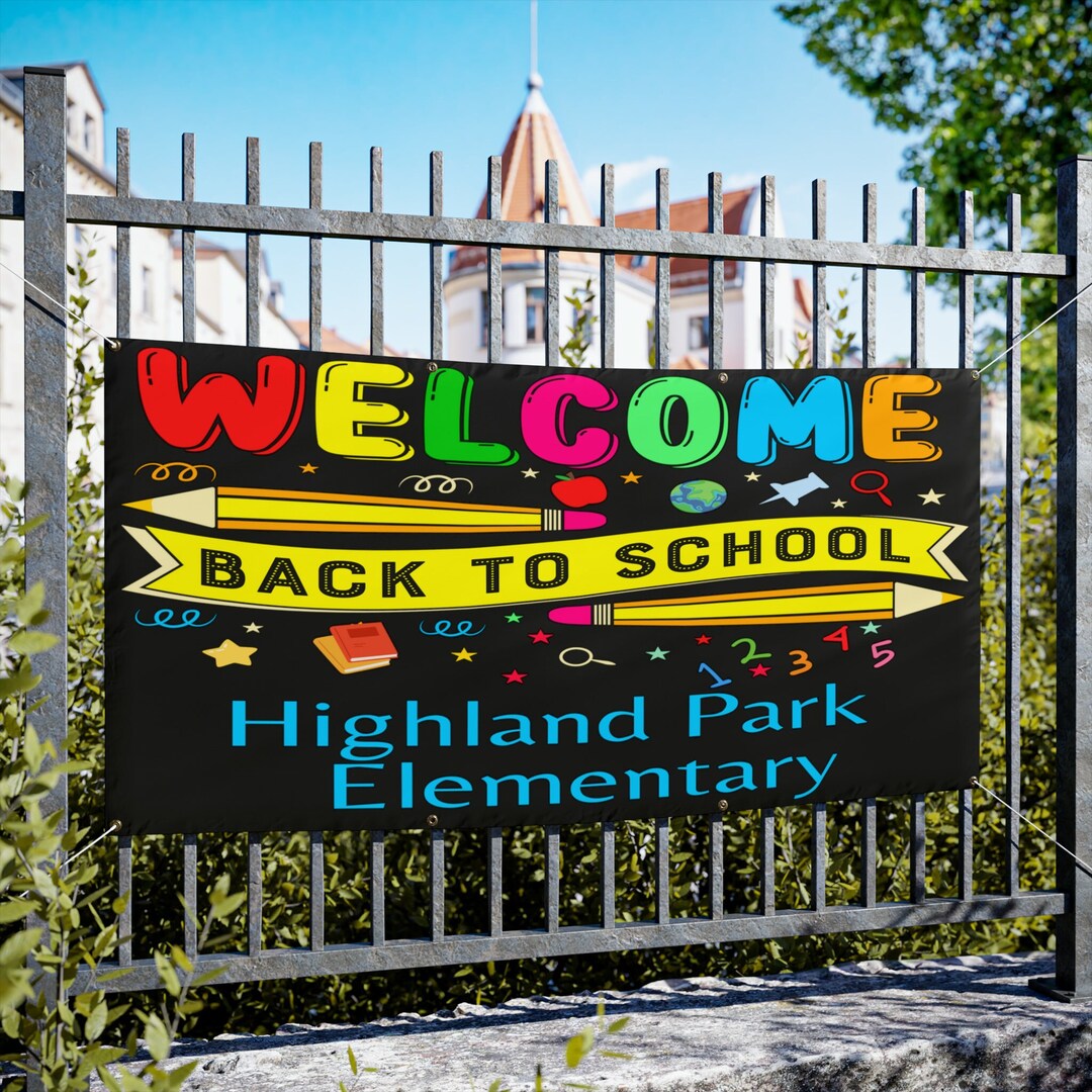 Welcome Back to School Custom Banner Back to School Banner Custom ...