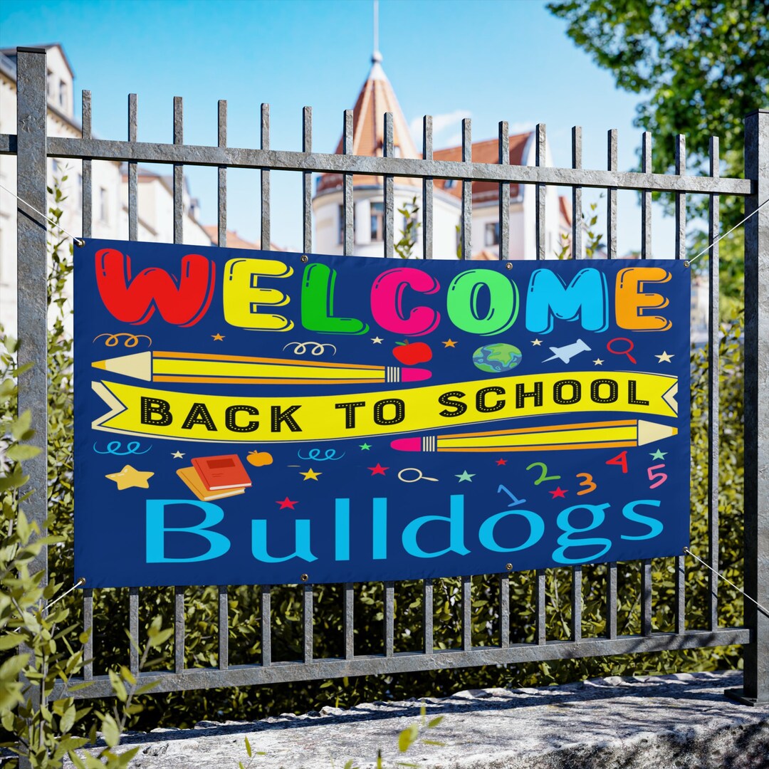 Custom Welcome Back to School Banner Custom Back to School Banner ...