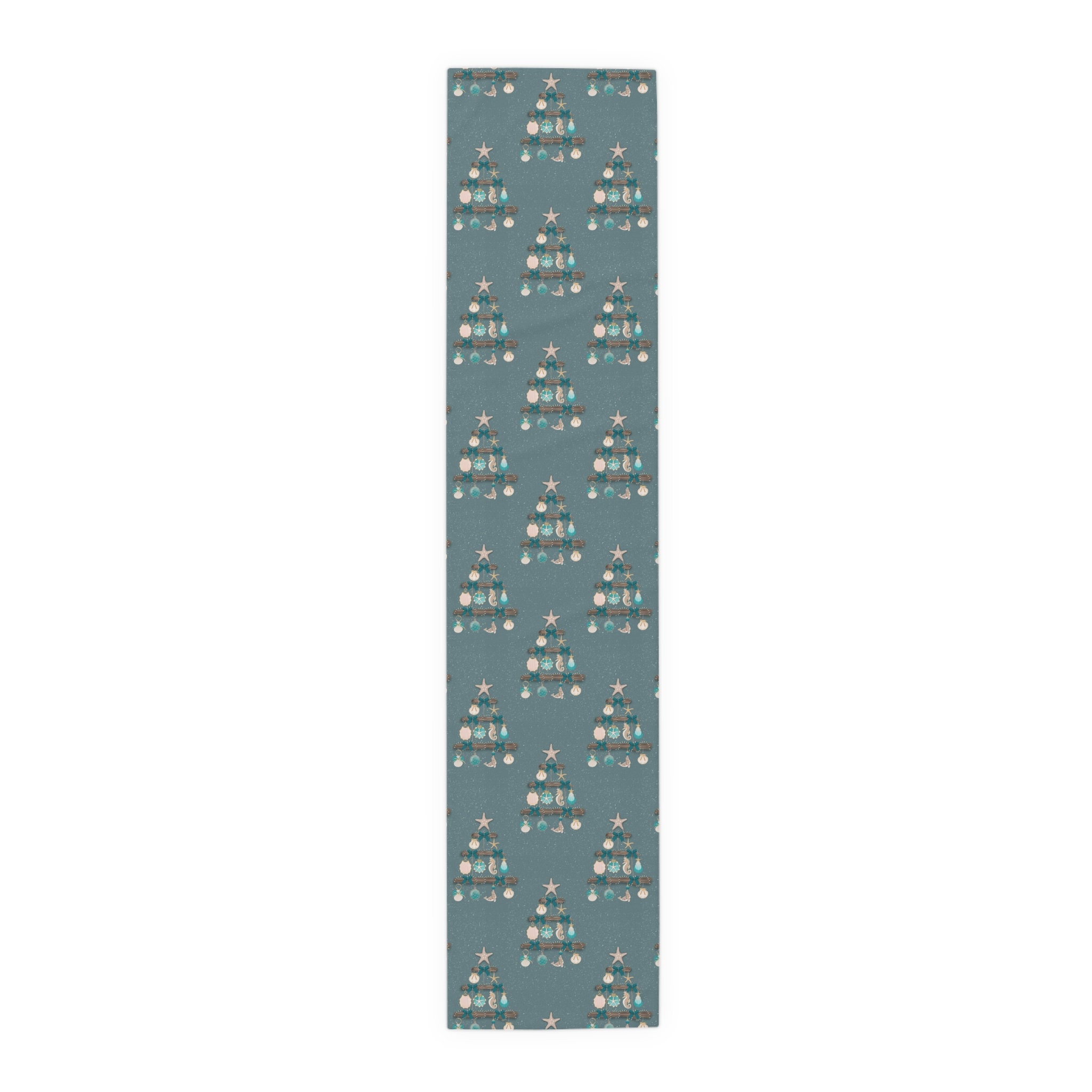 Coastal Christmas Table Runner Coastal Christmas Decor Coastal ...