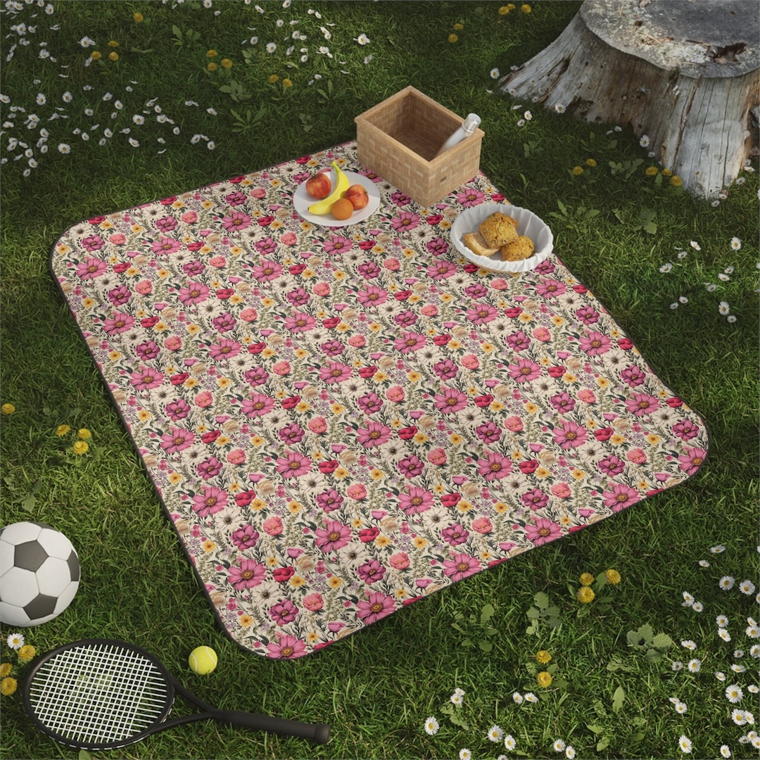 Cottagecore Picnic Blanket Cottagecore Floral Picnic Blanket Floral ...