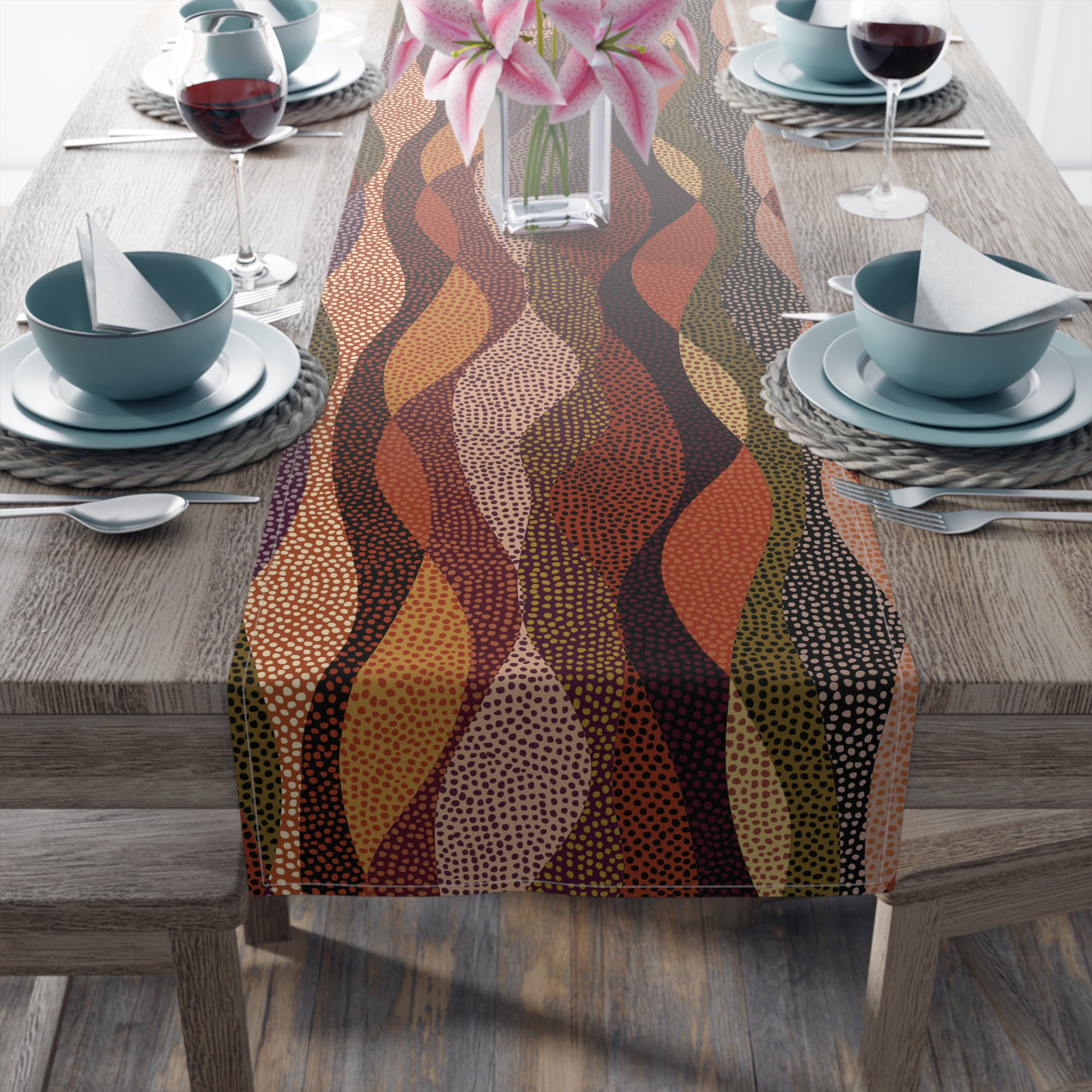 African Table Runner African Decor African Runner Afrocentric Table ...