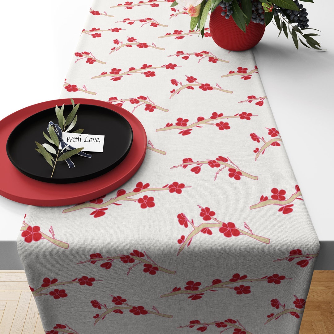 Chinese New Year Table Runner Chinese New Year Decor Lunar New Year ...