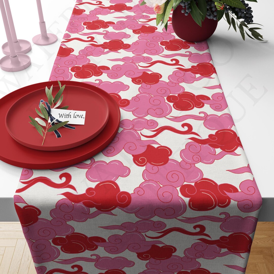 Chinese New Year Table Runner Chinese New Year Decor Lunar New Year ...