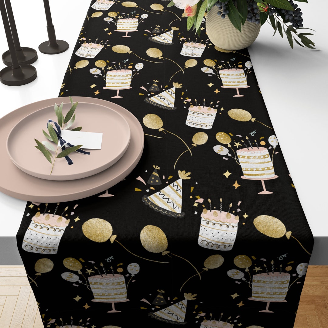 Celebration Table Runner Birthday Decorations Birthday Party Decor ...