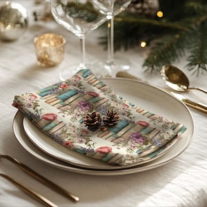 Book Theme Napkins Book Lover Gift Book Themed Wedding Napkins Book ...