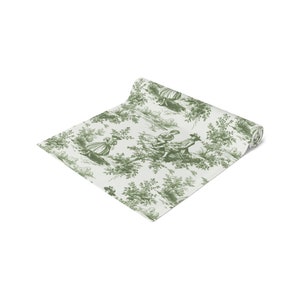 Toile Table Runner French Country Table Runner France Cottage Decor ...