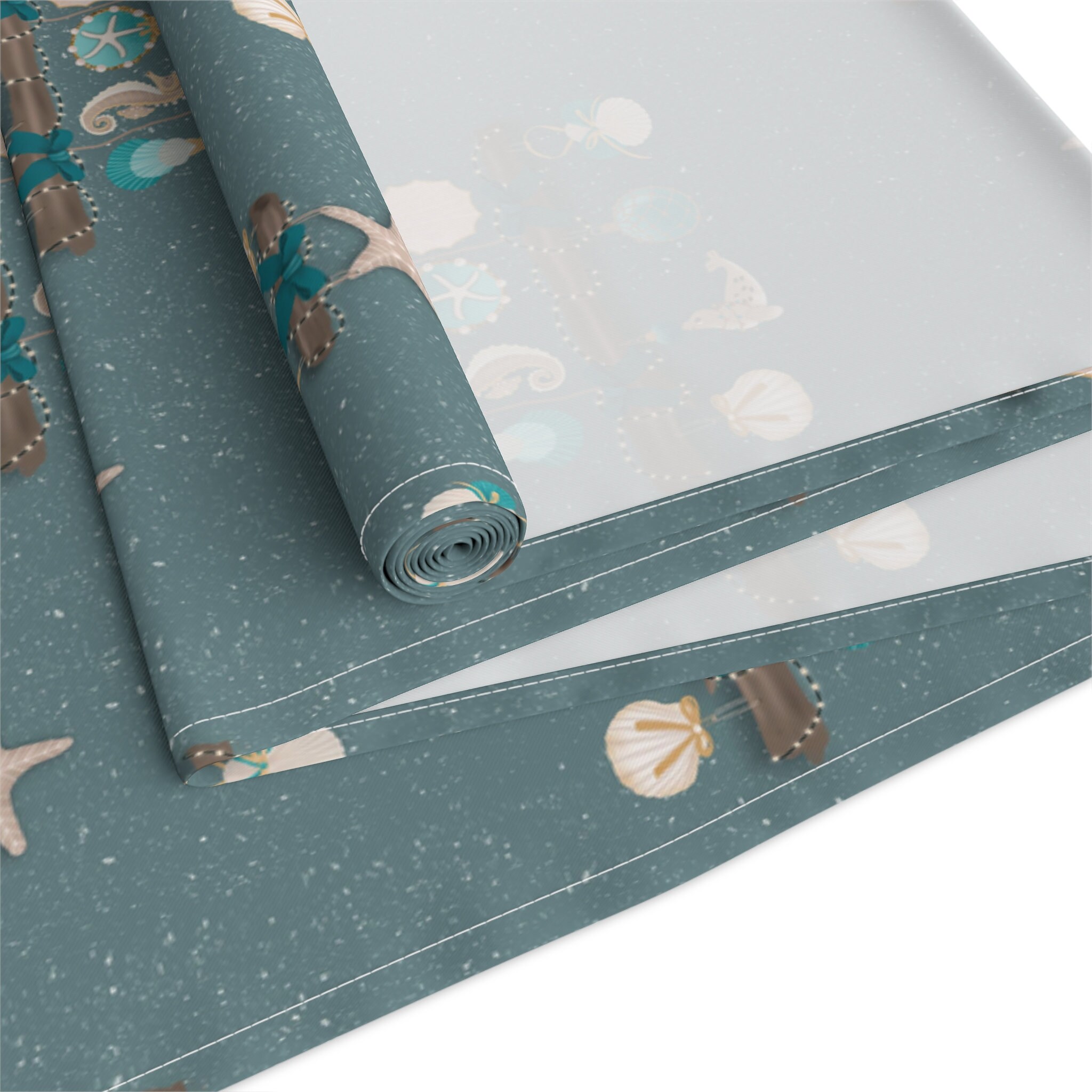 Coastal Christmas Table Runner Coastal Christmas Decor Coastal ...