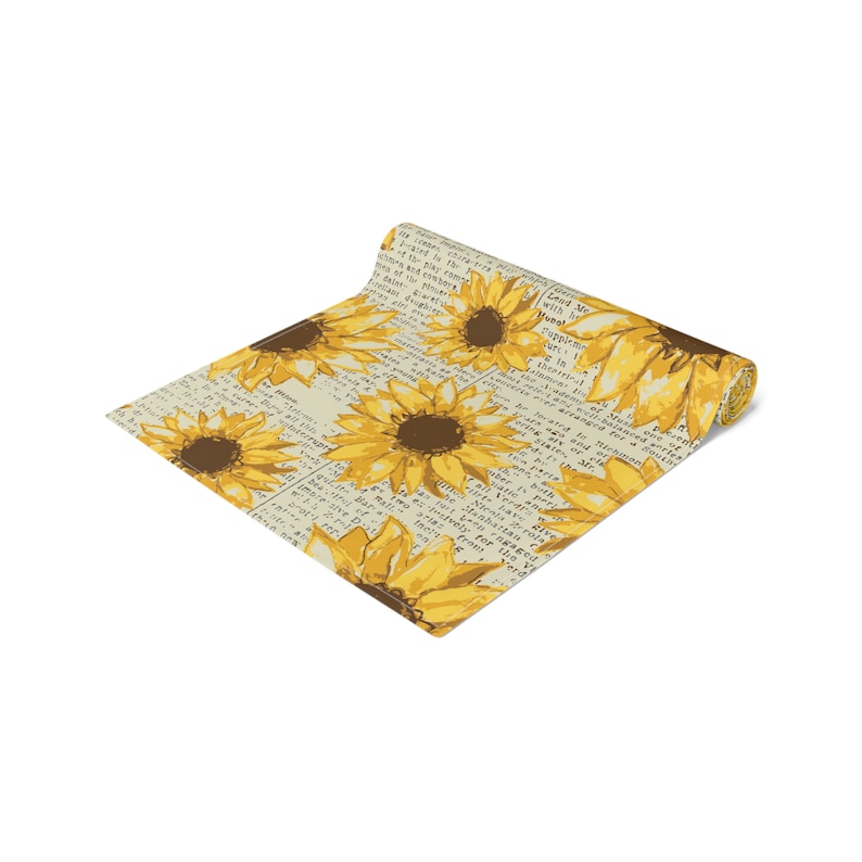 Sunflower Table Runner Sunflower Decoration Sunflower Decor Sunflower ...