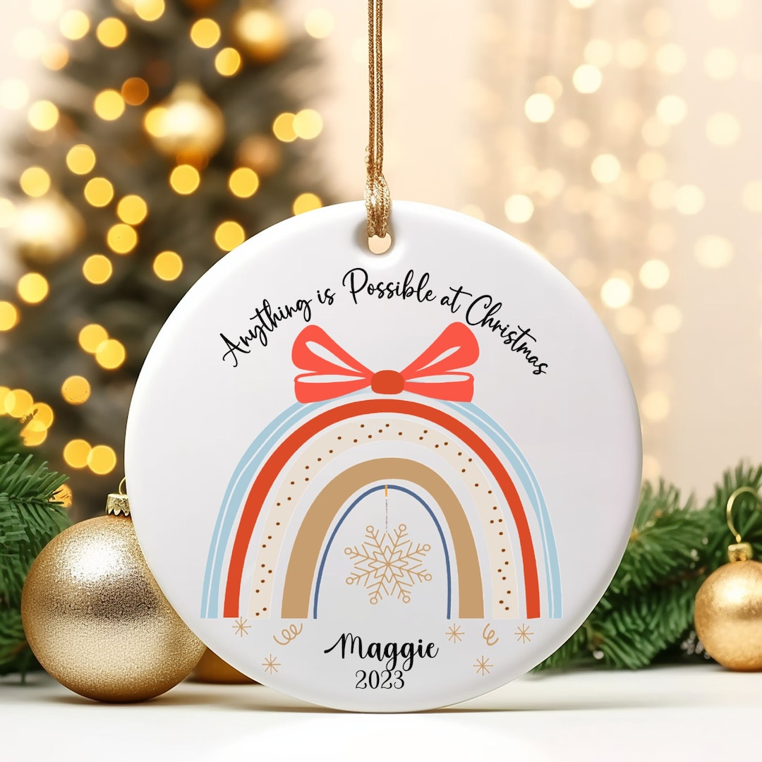 Boho Rainbow Ornament Boho Christmas Ornament Boho Rainbow Christmas ...