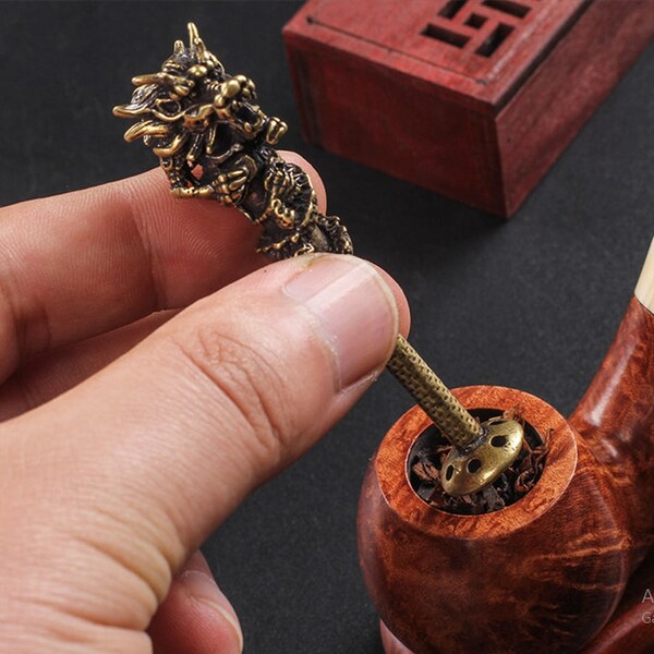 Carved Tobacco Pipe - Etsy